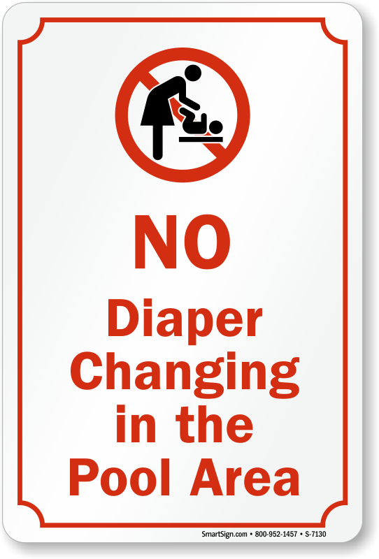 Baby Pool Rules Signs Free Shipping