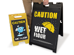 Slippery When Wet Signs For Pool Area & Decks