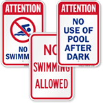 No Running , No Pushing, No Roughhousing Signs – Save 10% on Pool ...